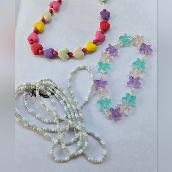 Other | Vintage 8s 90s Beads For Crafting Sead Beads Hearts Stars ...